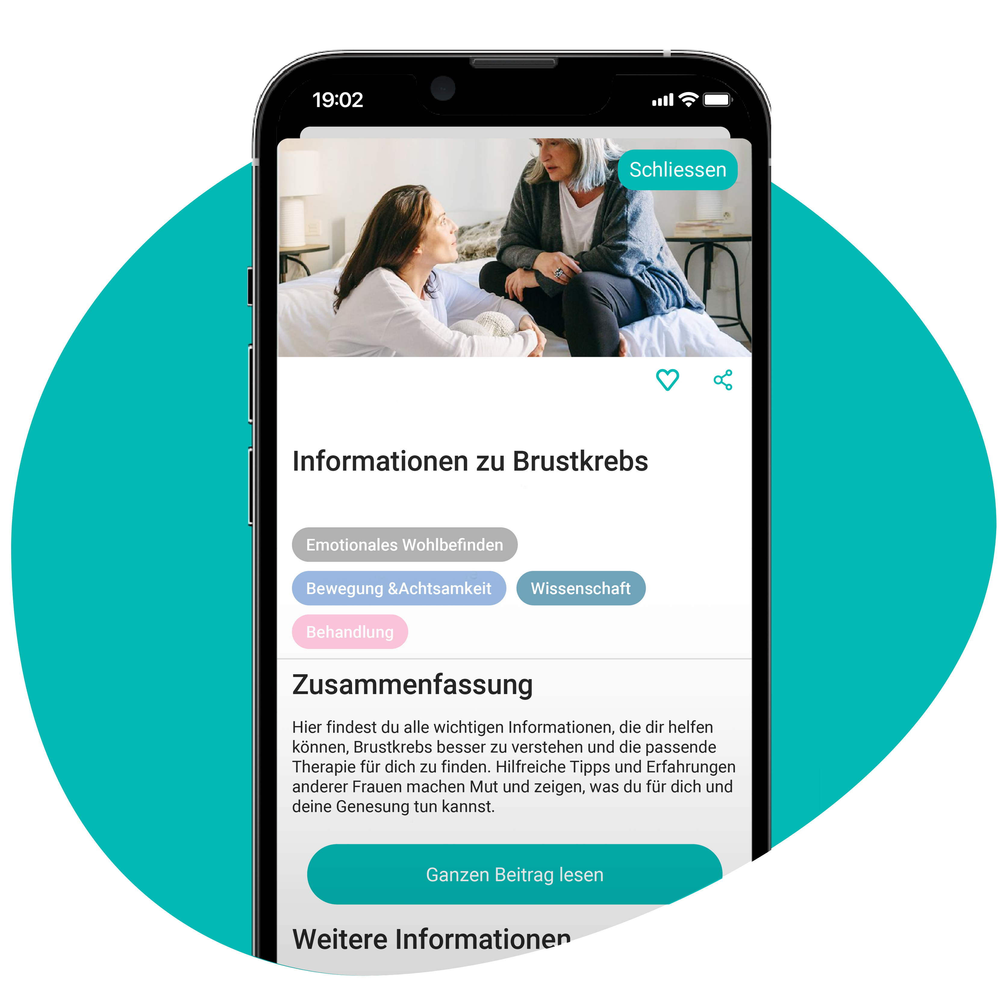 Focus Me App: Brustkrebs & gynäkologische Tumore